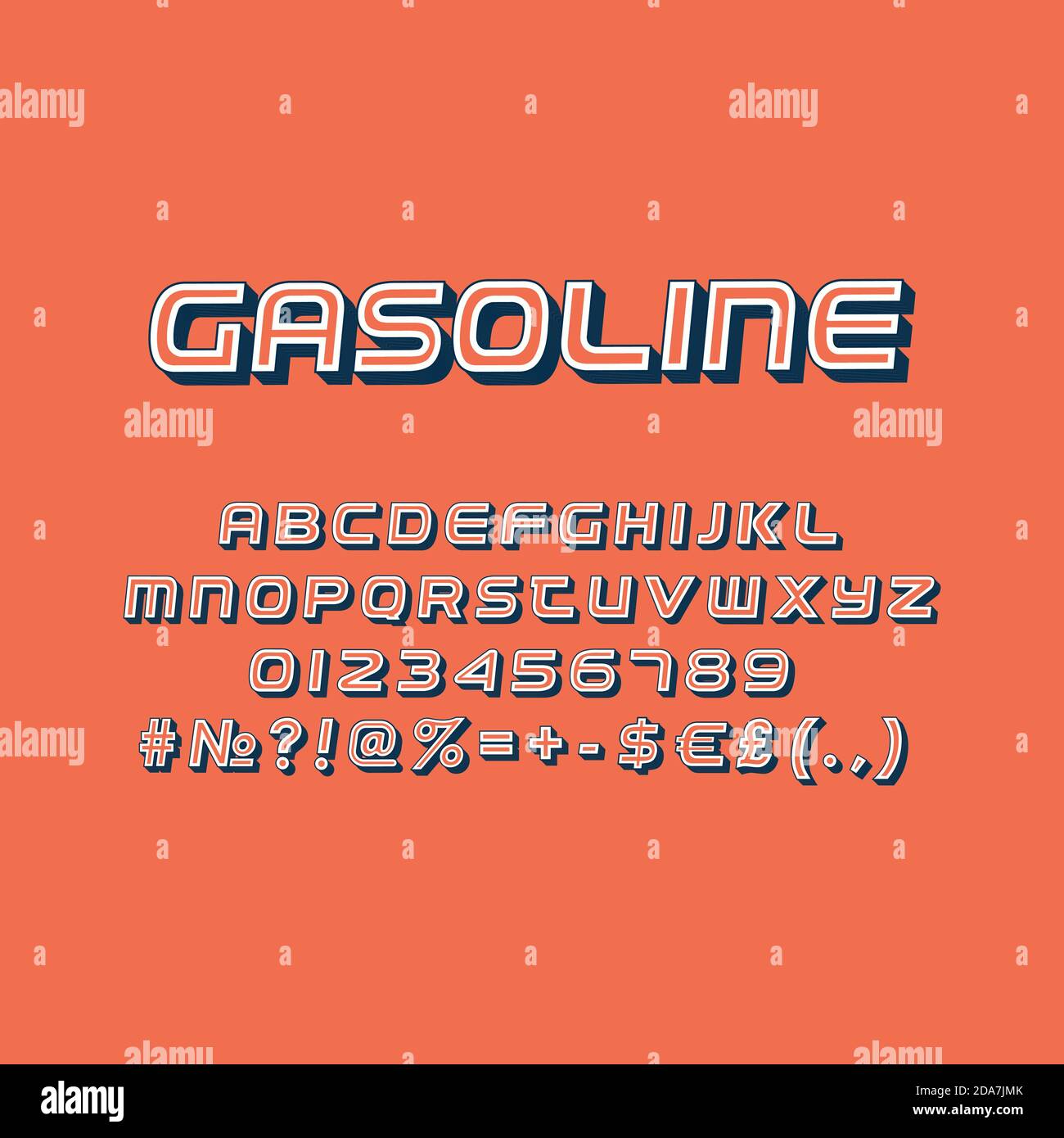 Vintage gas sign Stock Vector Images - Alamy