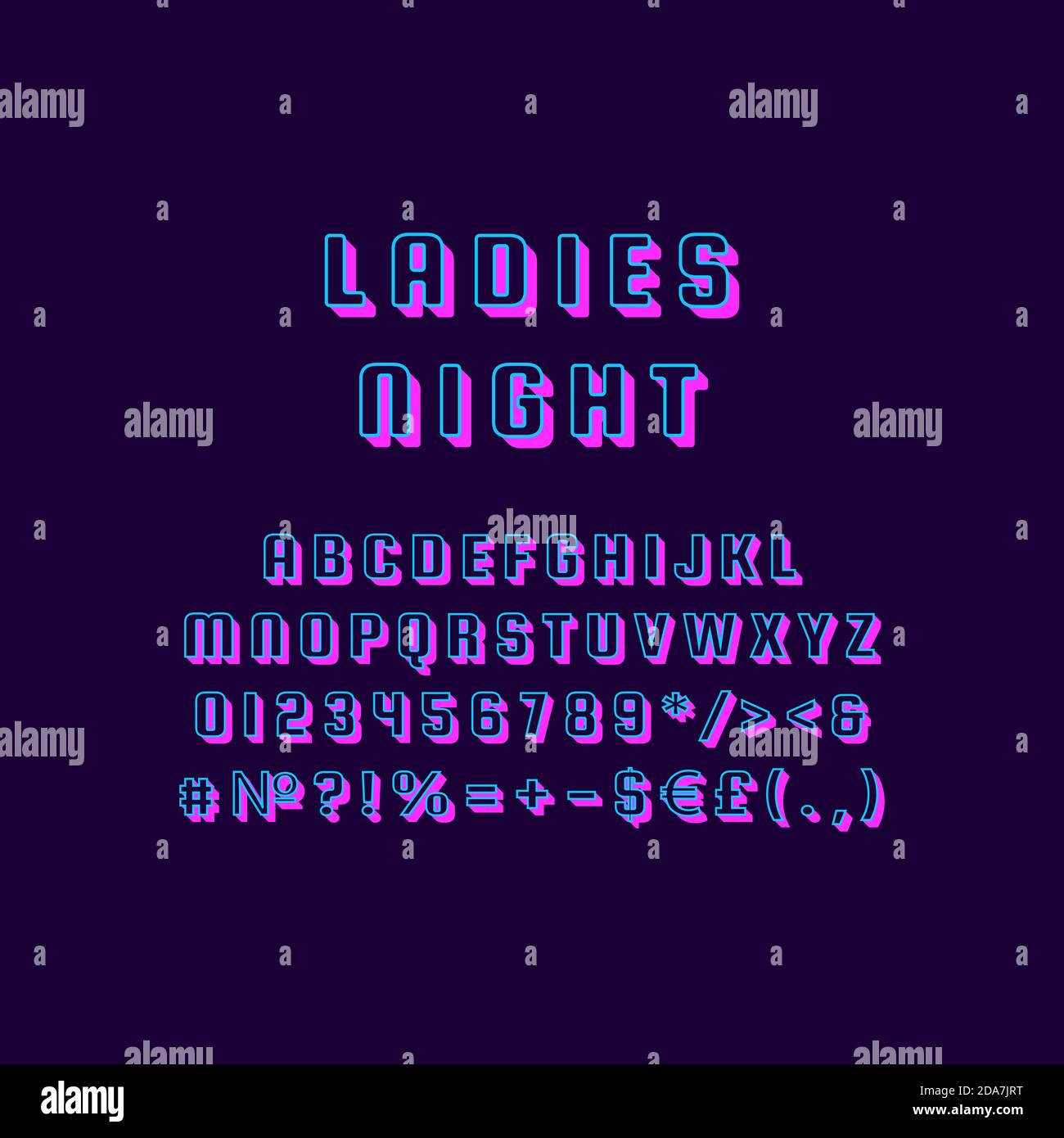 Ladies night word Stock Vector Images - Alamy