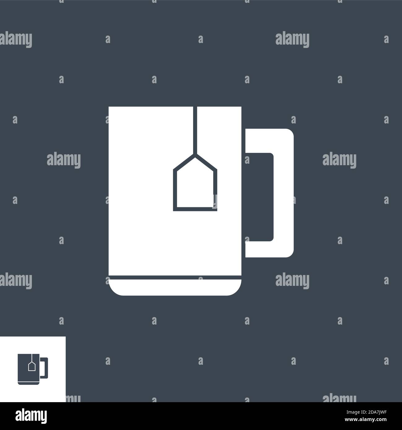 No coffee cup glyph Stock Vector Images - Alamy