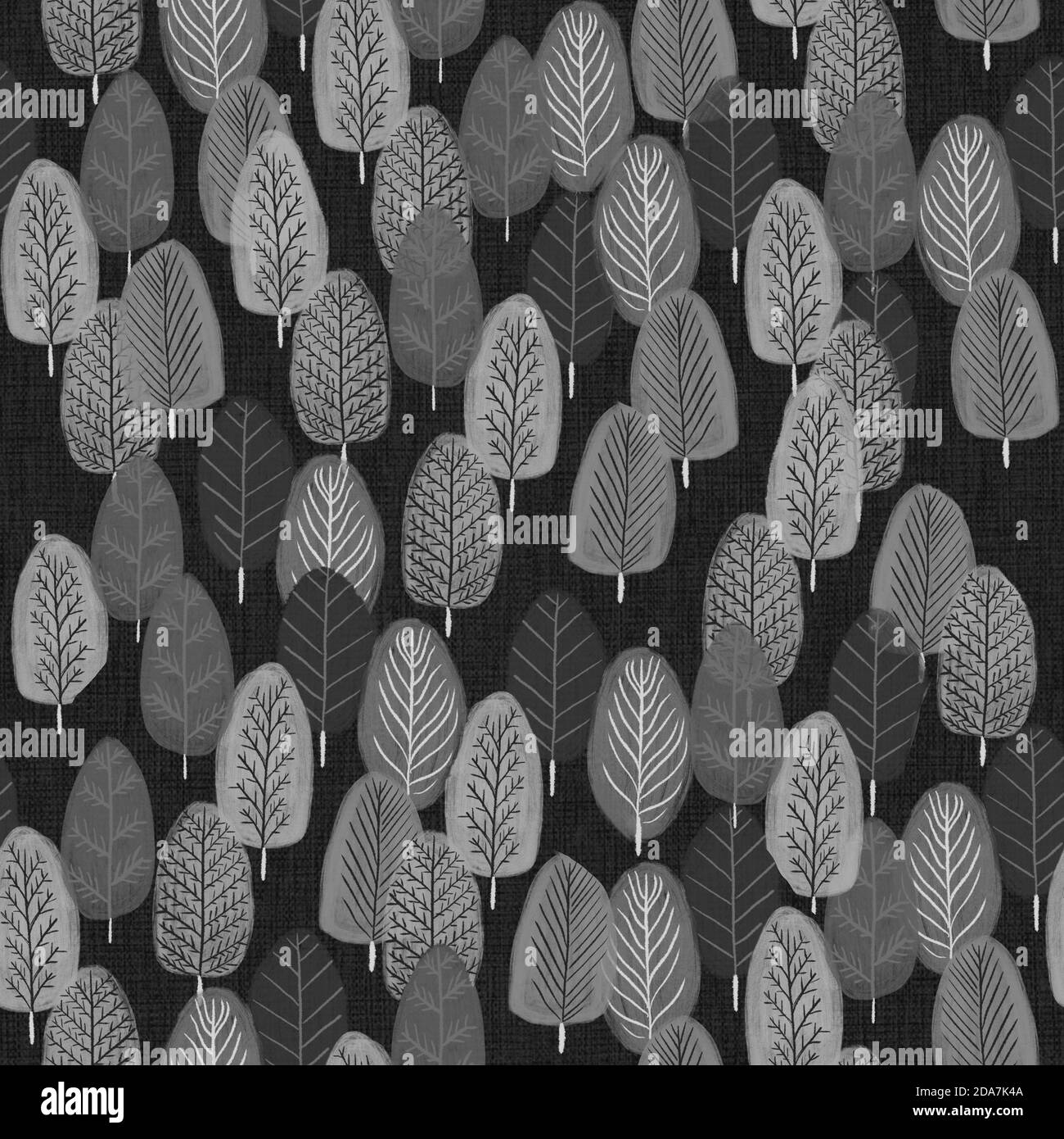 Shapes of foliage Black and White Stock Photos & Images - Alamy