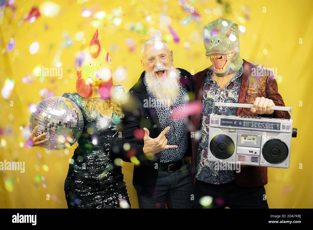 Different generations celebrating special party. Family enjoying ...