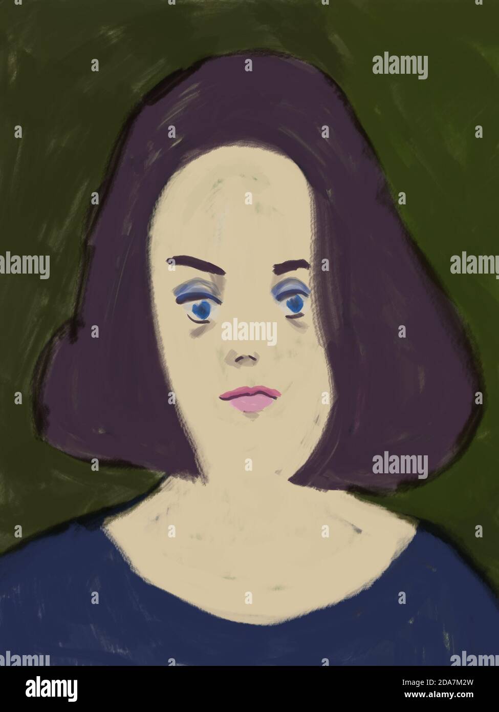 Woman portrait sketch hi-res stock photography and images - Alamy