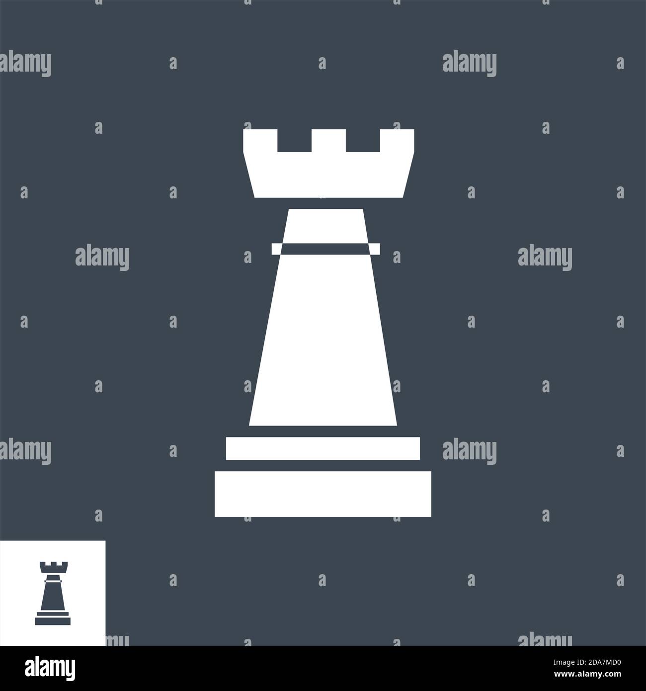 Chess tower white rook Stock Vector Images - Alamy