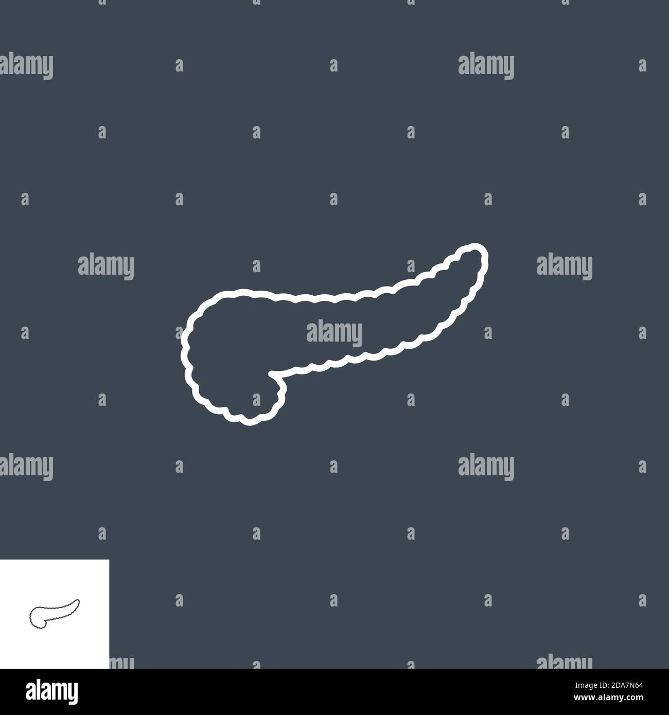 Pancreas Vector Line Icons Stock Vector Image & Art - Alamy