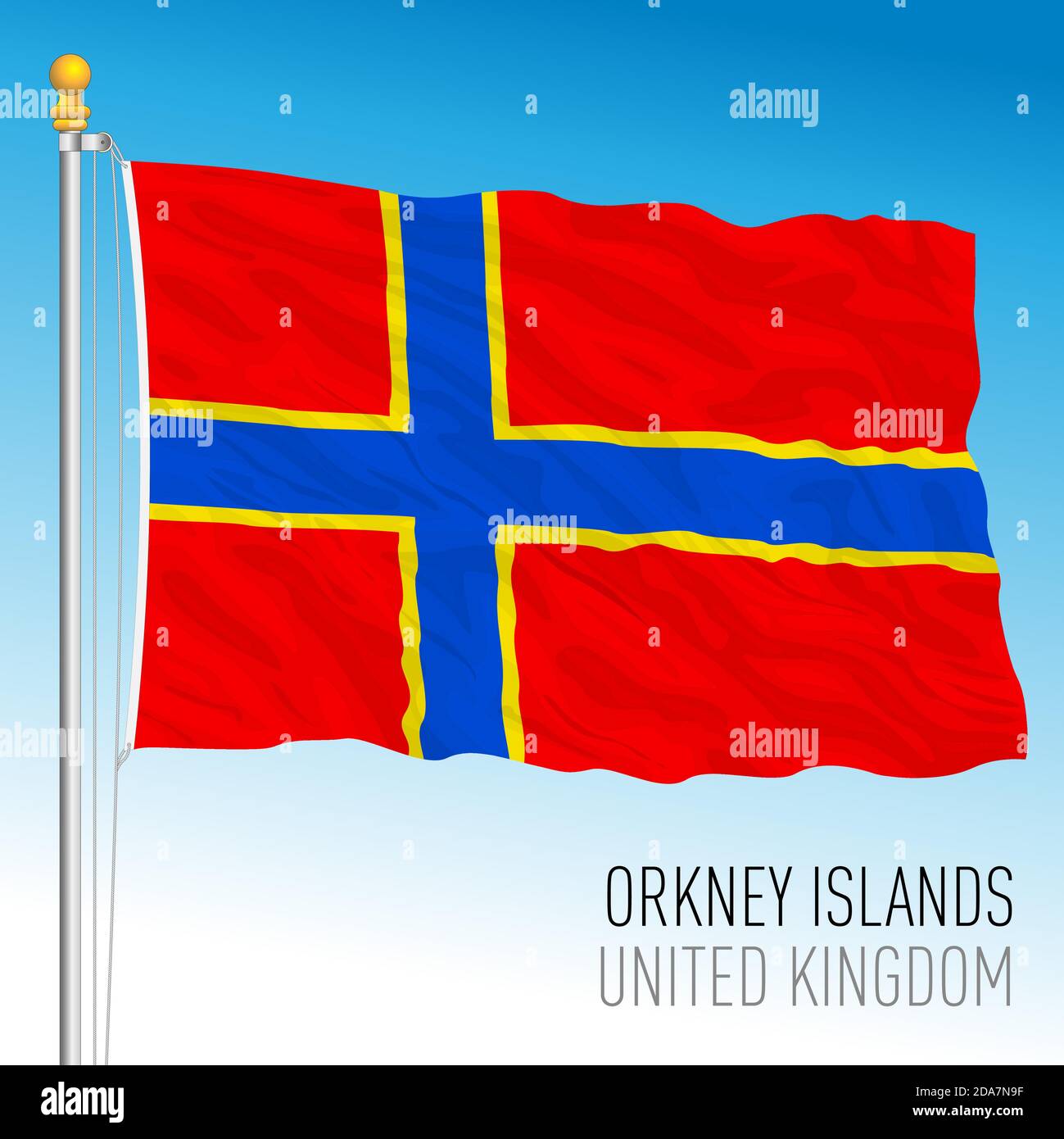 Orkney flag hi-res stock photography and images - Alamy