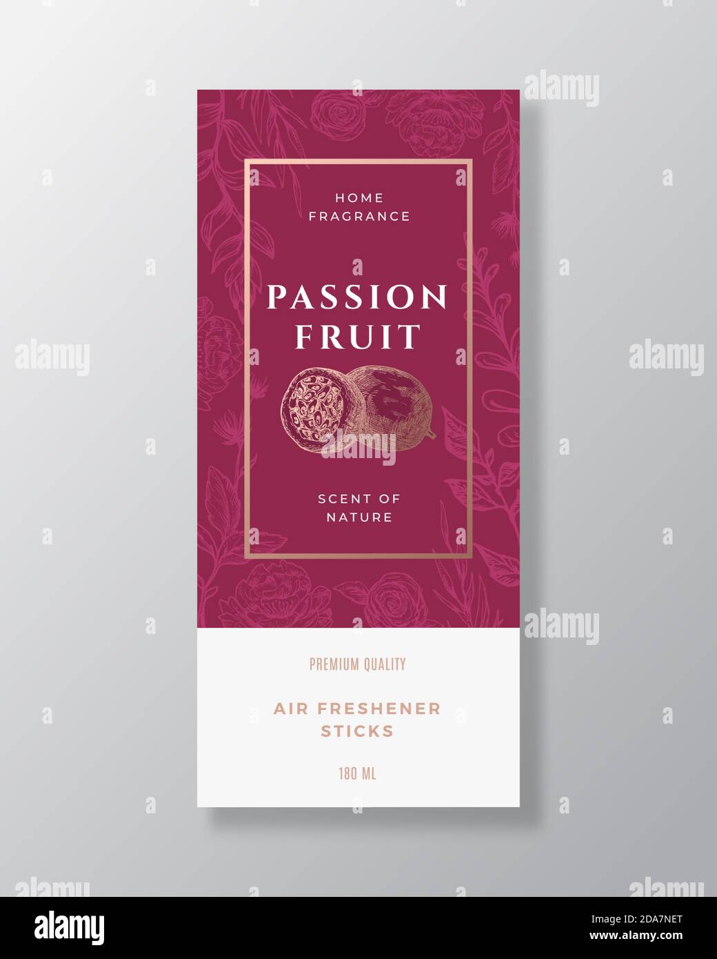 Passion flower fruit Stock Vector Images - Alamy