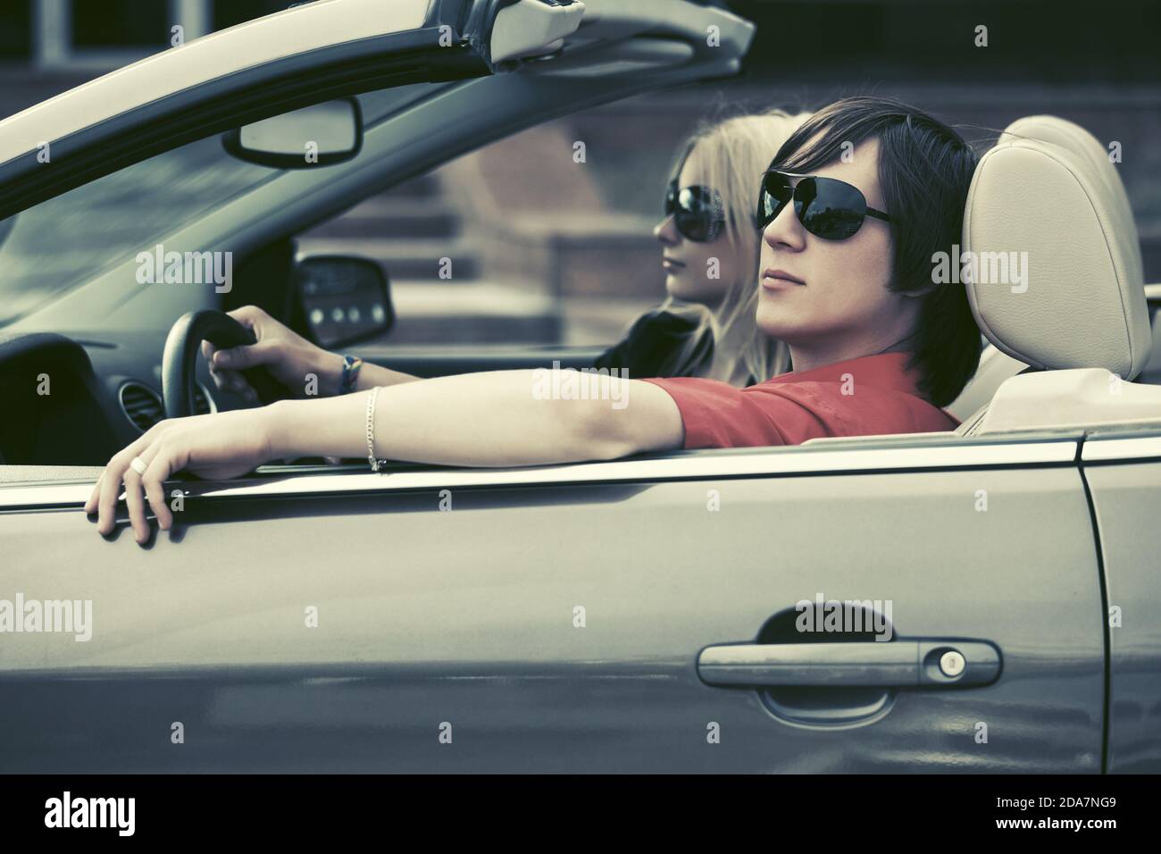 Teens Driving Convertible High Resolution Stock Photography and Images ...