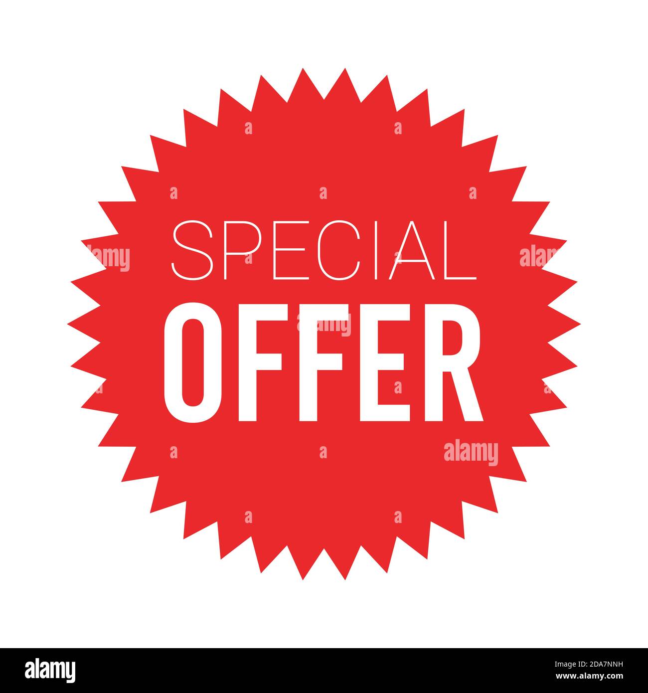 Red sale starburst sticker - stared round label and badge with best ...