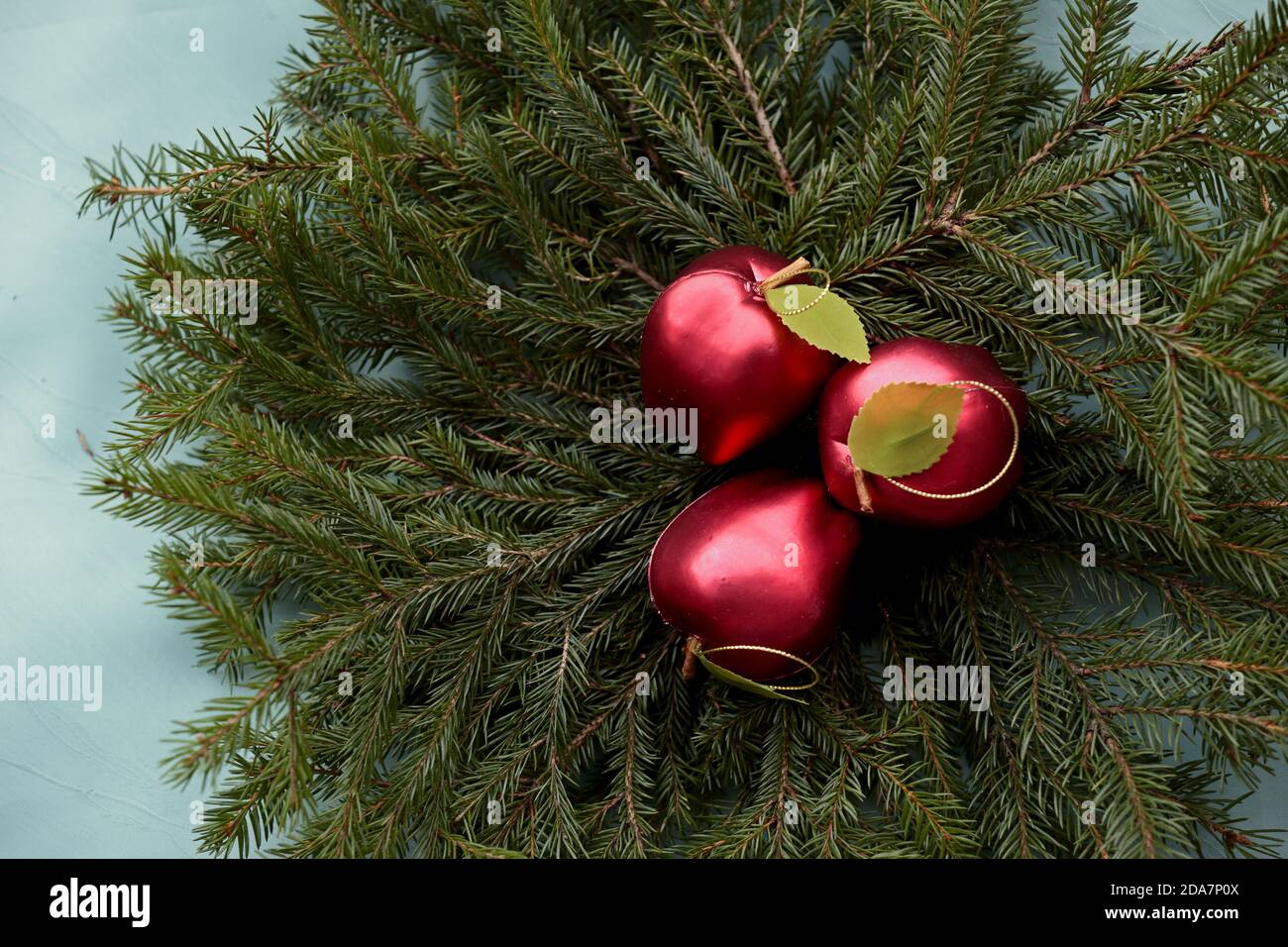 Red apple fir branches hi-res stock photography and images - Alamy