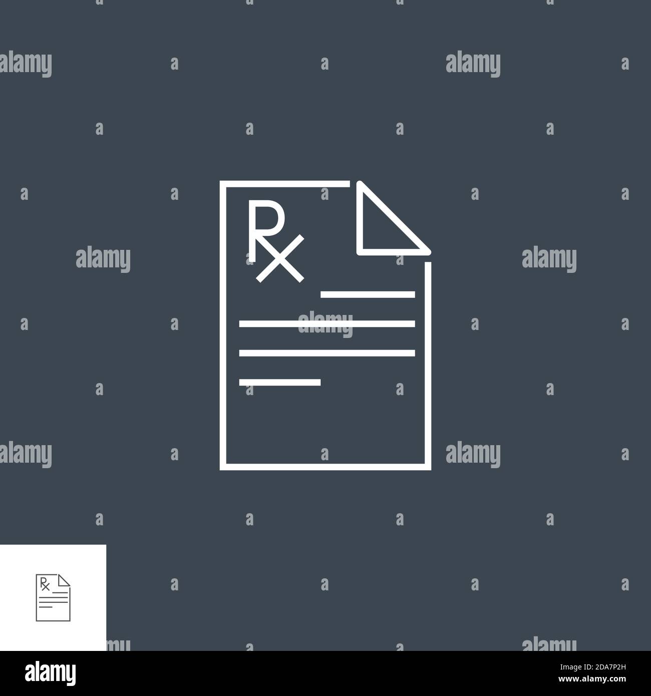 Prescription Vector Icon Stock Vector Image & Art - Alamy