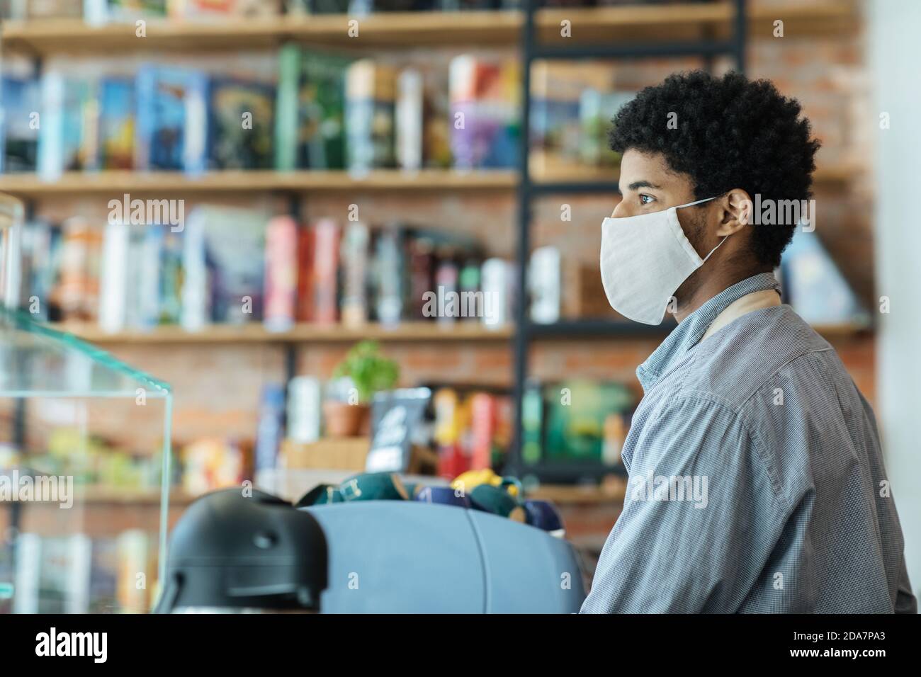 New normal and social distance in cafe shop during covid-19 pandemic ...