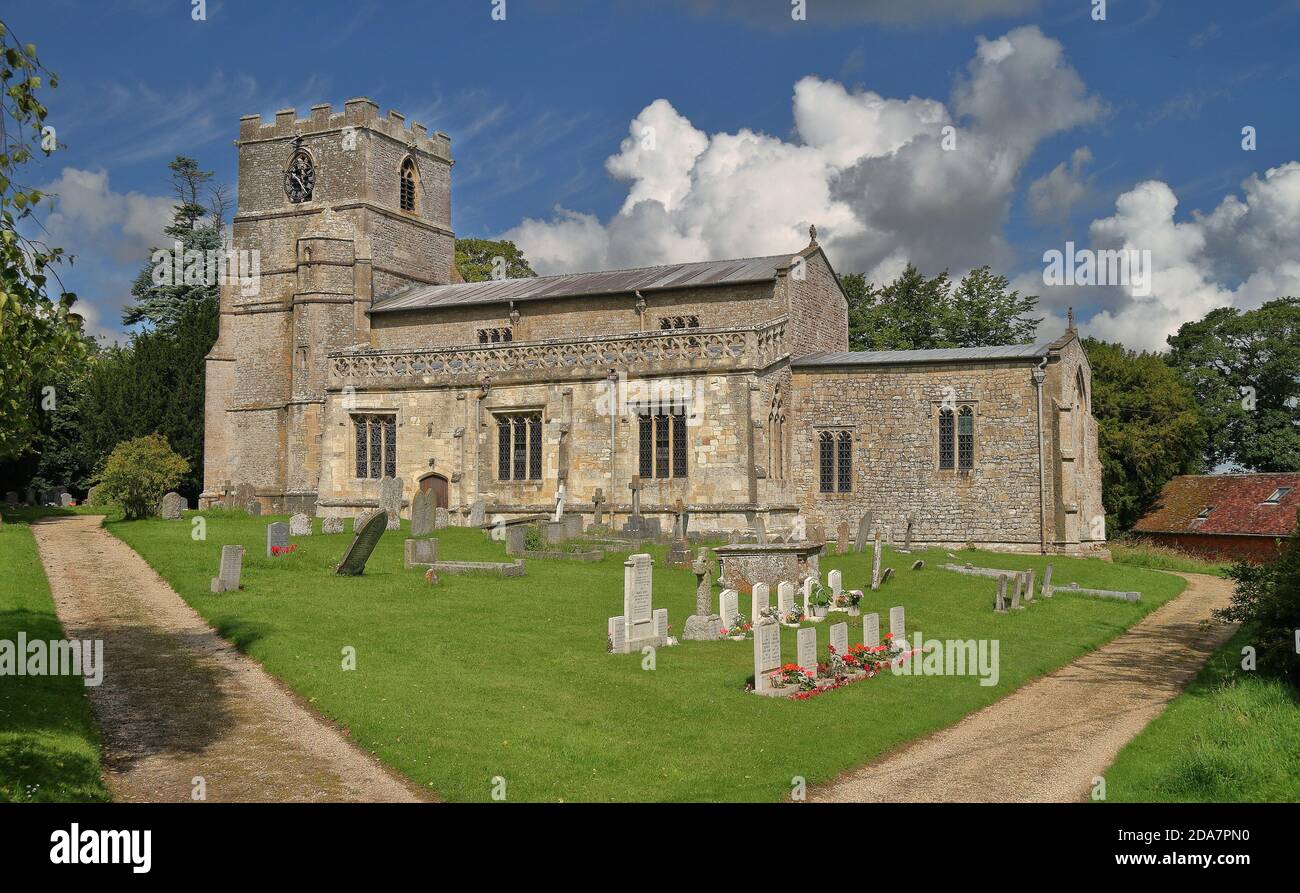 Bishopstone and Ashbury Church in West Berkshire viewed from the ...