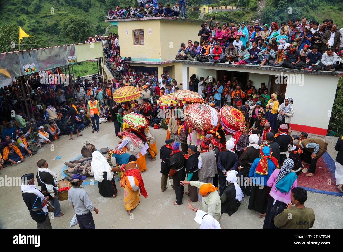 Nanda Devi Raj Jat longest religious yatra in Himalaya India. The three ...