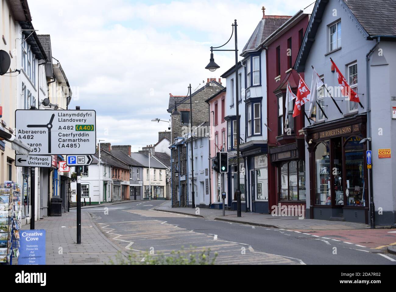 Lampeter high street hi-res stock photography and images - Alamy
