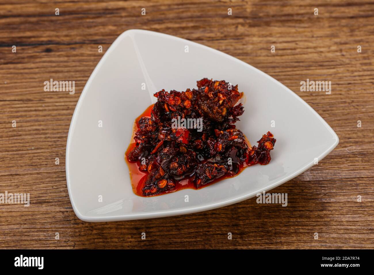 Vietnamese Fried chili pepper sauce with oil Stock Photo - Alamy
