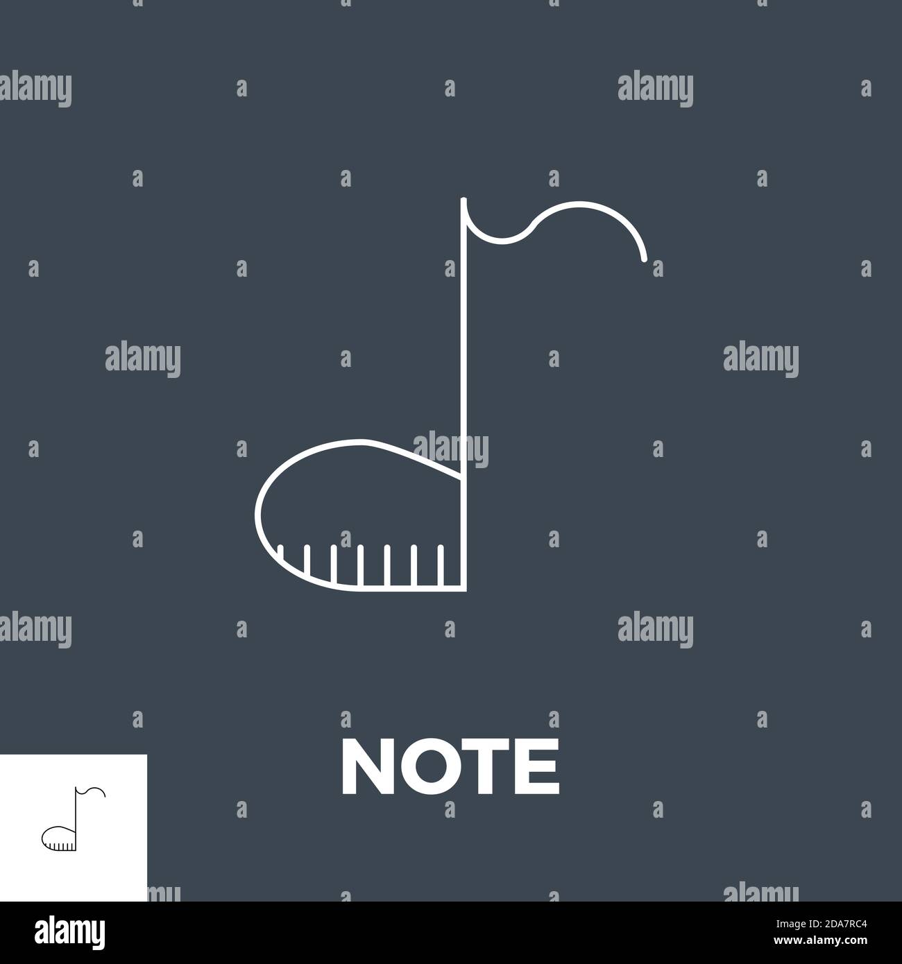 Music note black sign symbol Stock Vector Images - Alamy