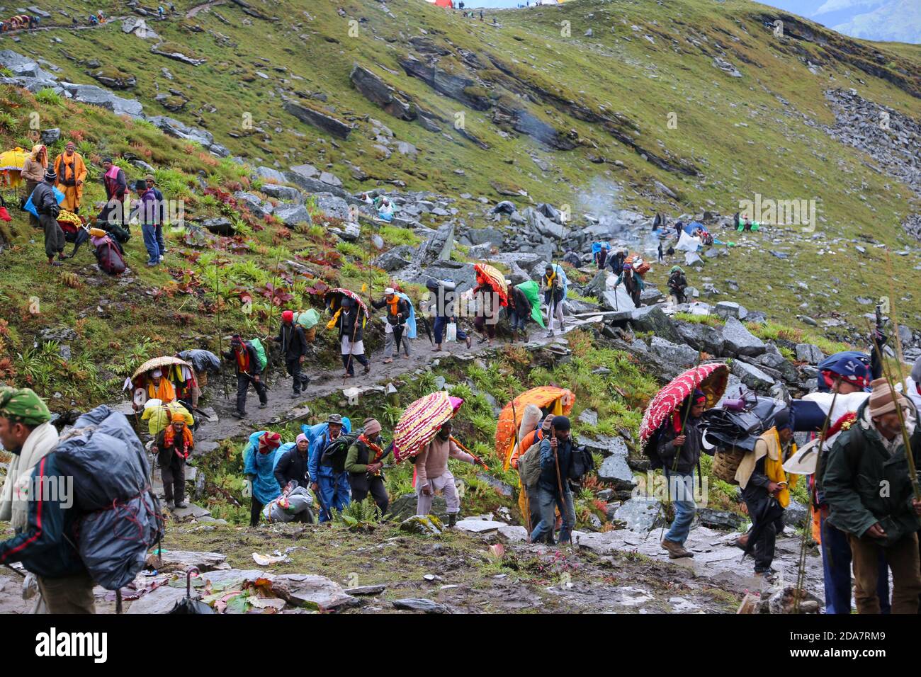 Nanda Devi Raj Jaat longest religious yatra in Himalaya India. The ...