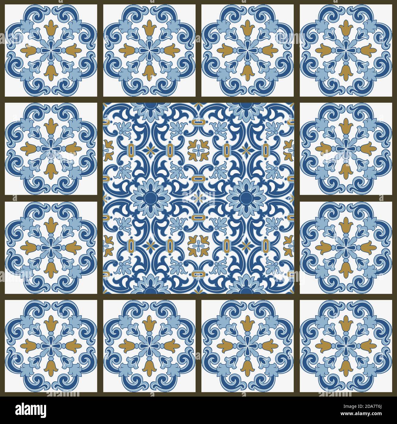 Victorian tile Stock Vector Images - Alamy