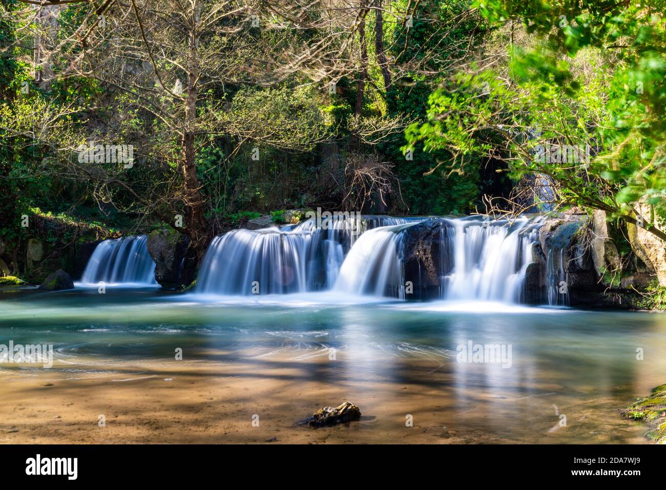 Monte gelato waterfalls province of Rome Stock Photo - Alamy