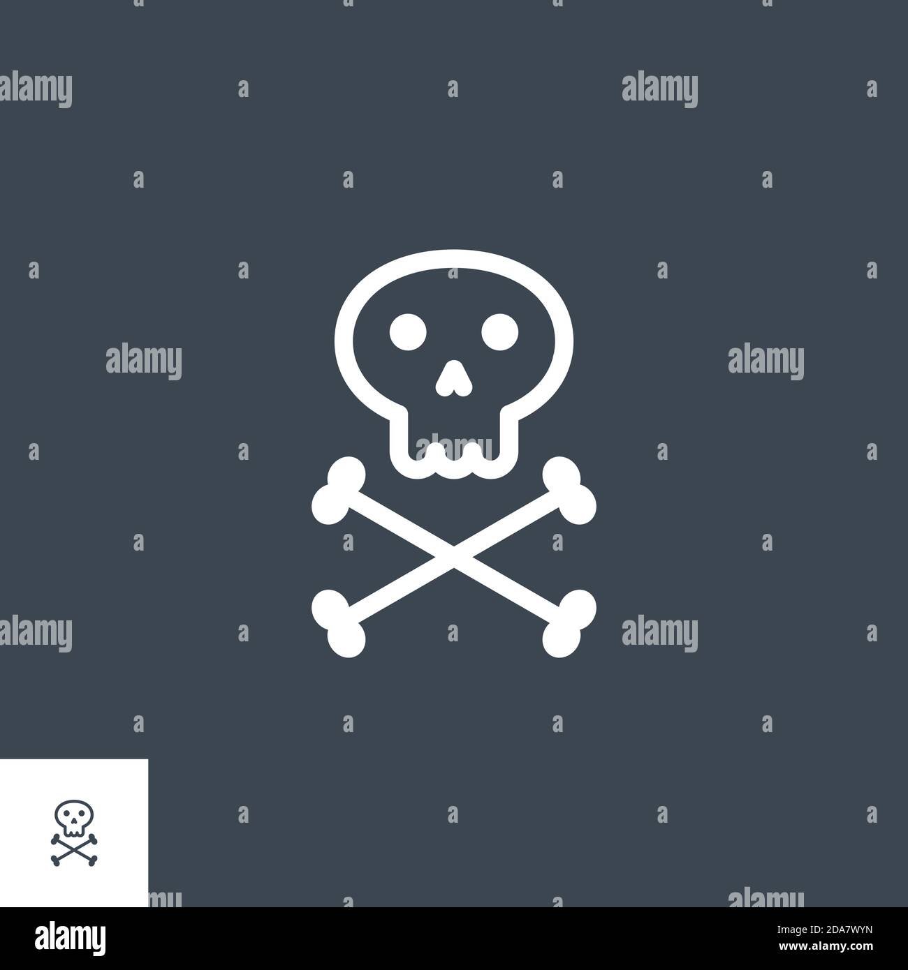 Pirate skull crossbones flat Stock Vector Images - Alamy