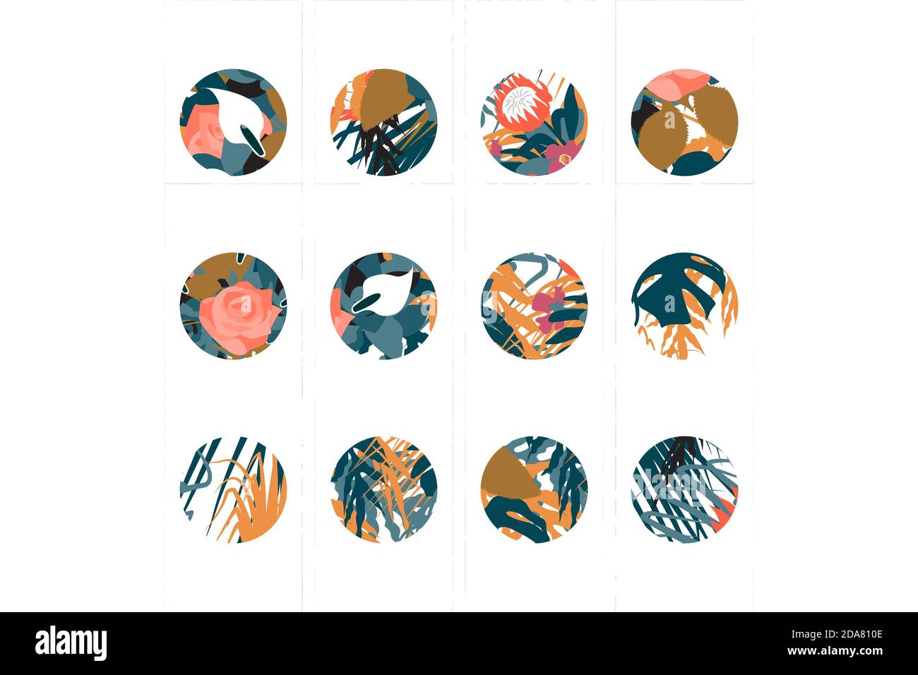 Bohemian colorful floral instagram stories highlights. Boho instagram ...