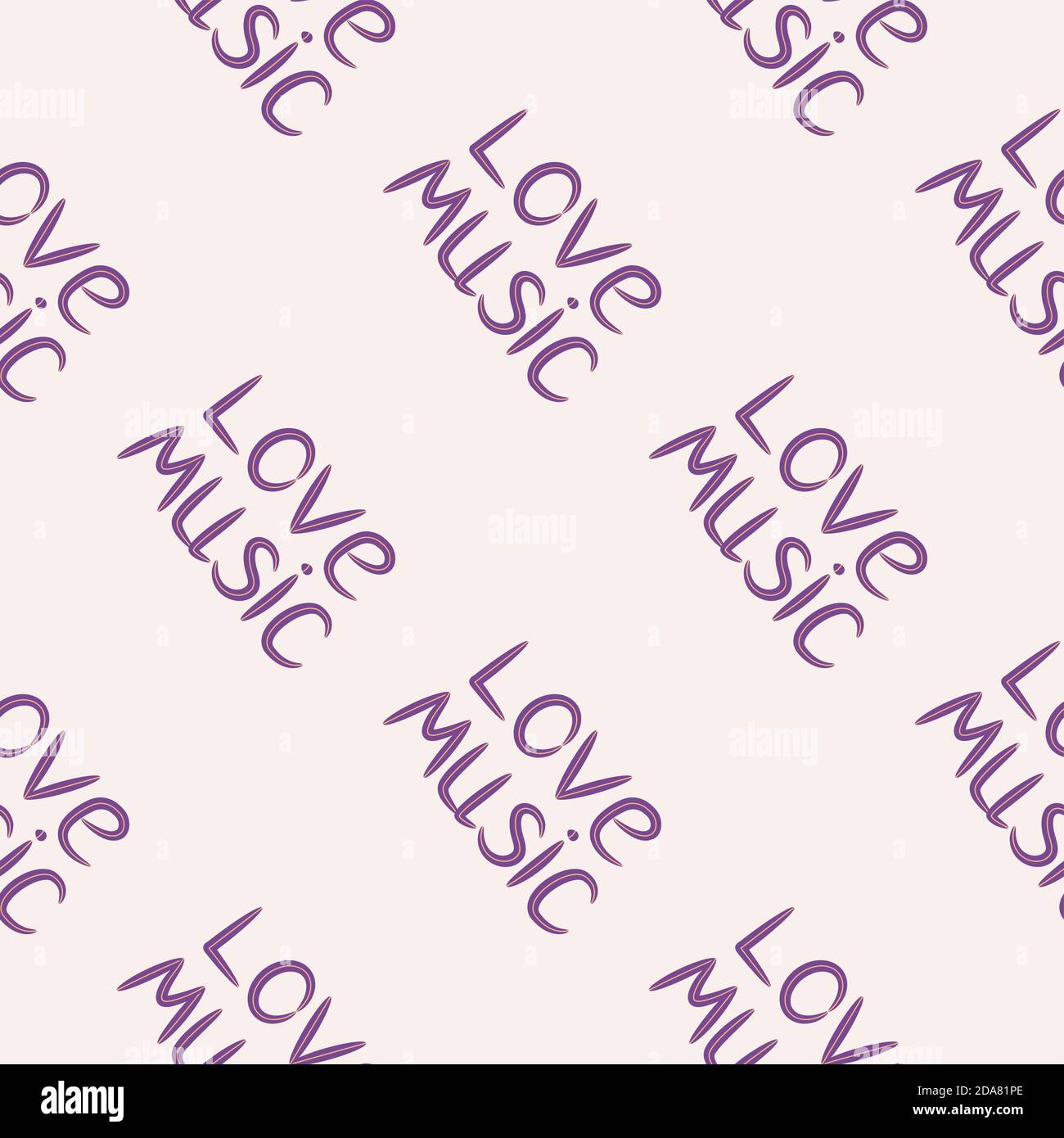 Love music seamless pattern with country guitar, music notes, treble ...