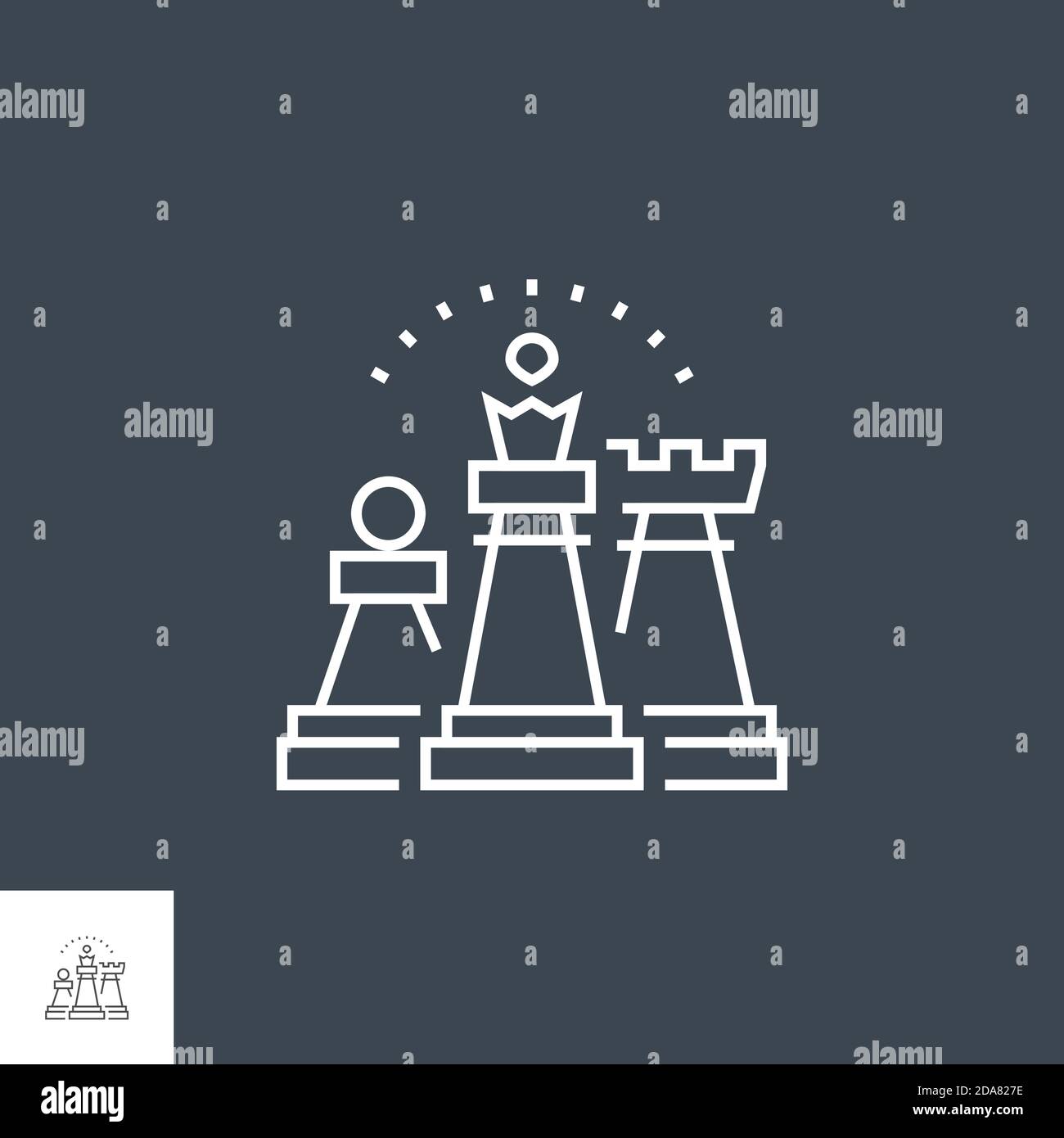 Flat line business planning Stock Vector Images - Alamy