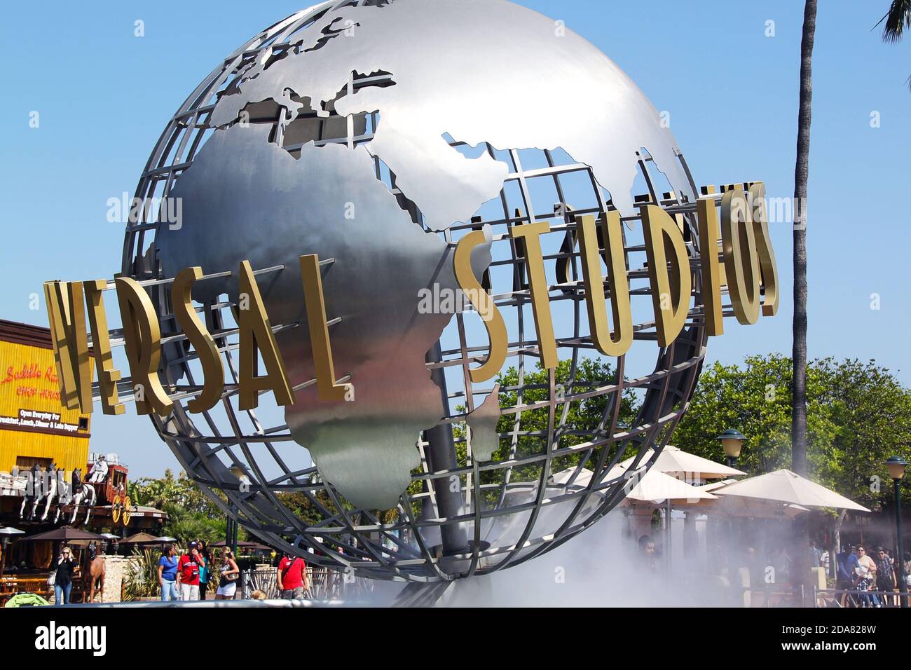 Close up view of Universal Studios Hollywood in Los Angeles. USA Stock ...