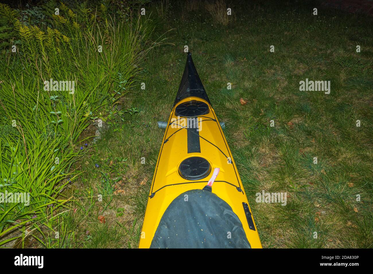 Kayak on grass hi-res stock photography and images - Alamy