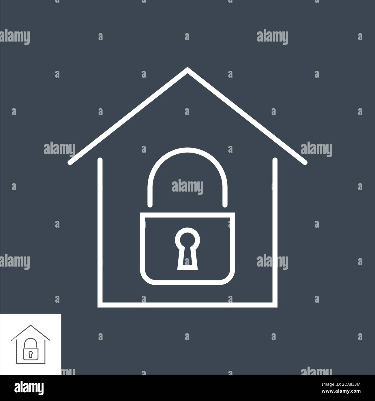 Virus protection line icon Stock Vector Images - Alamy