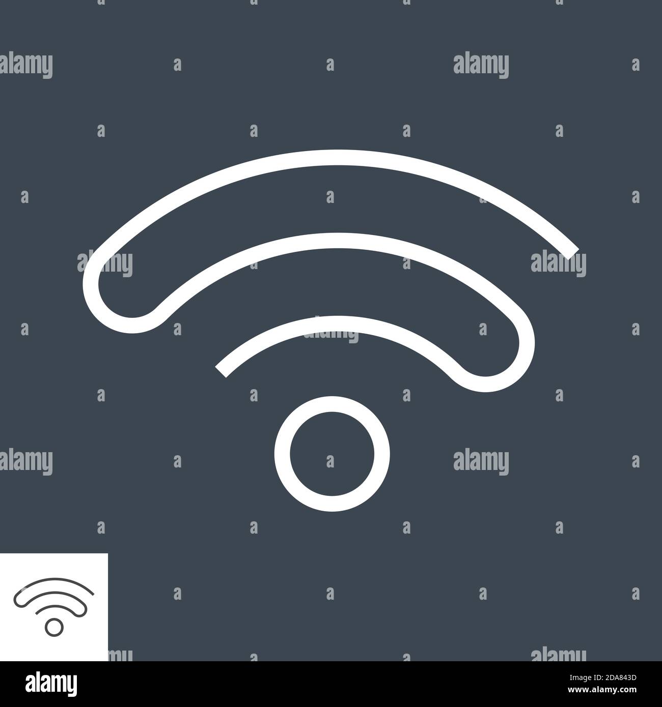 Wi fi symbol outline hi-res stock photography and images - Alamy