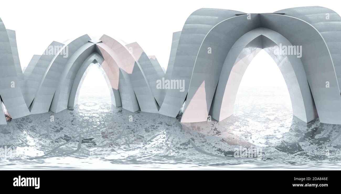 grey gothic neo classic architecture arch modern design abstract ...