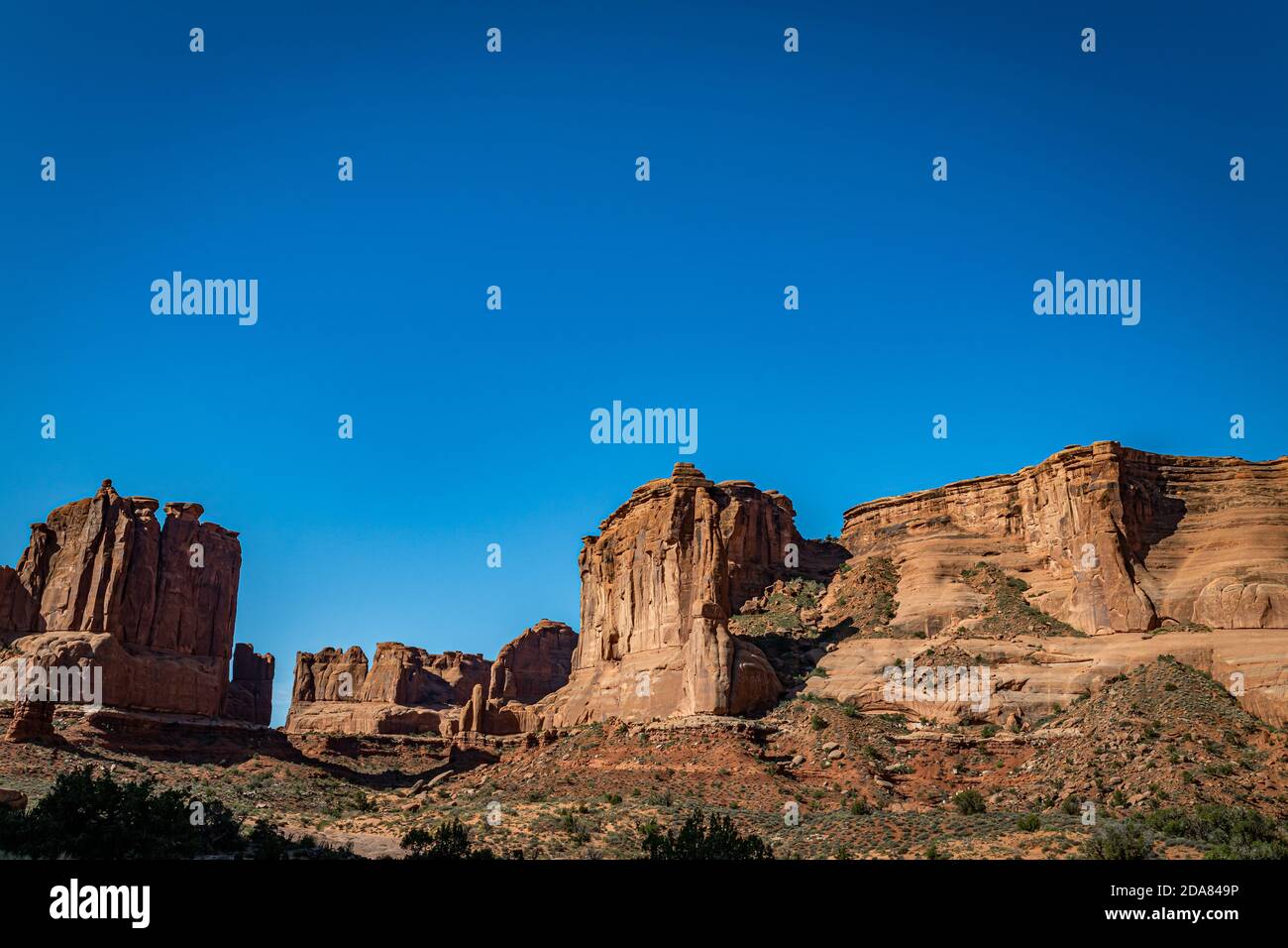 Canyons and eroded sandstone and limestone formations dominate the ...