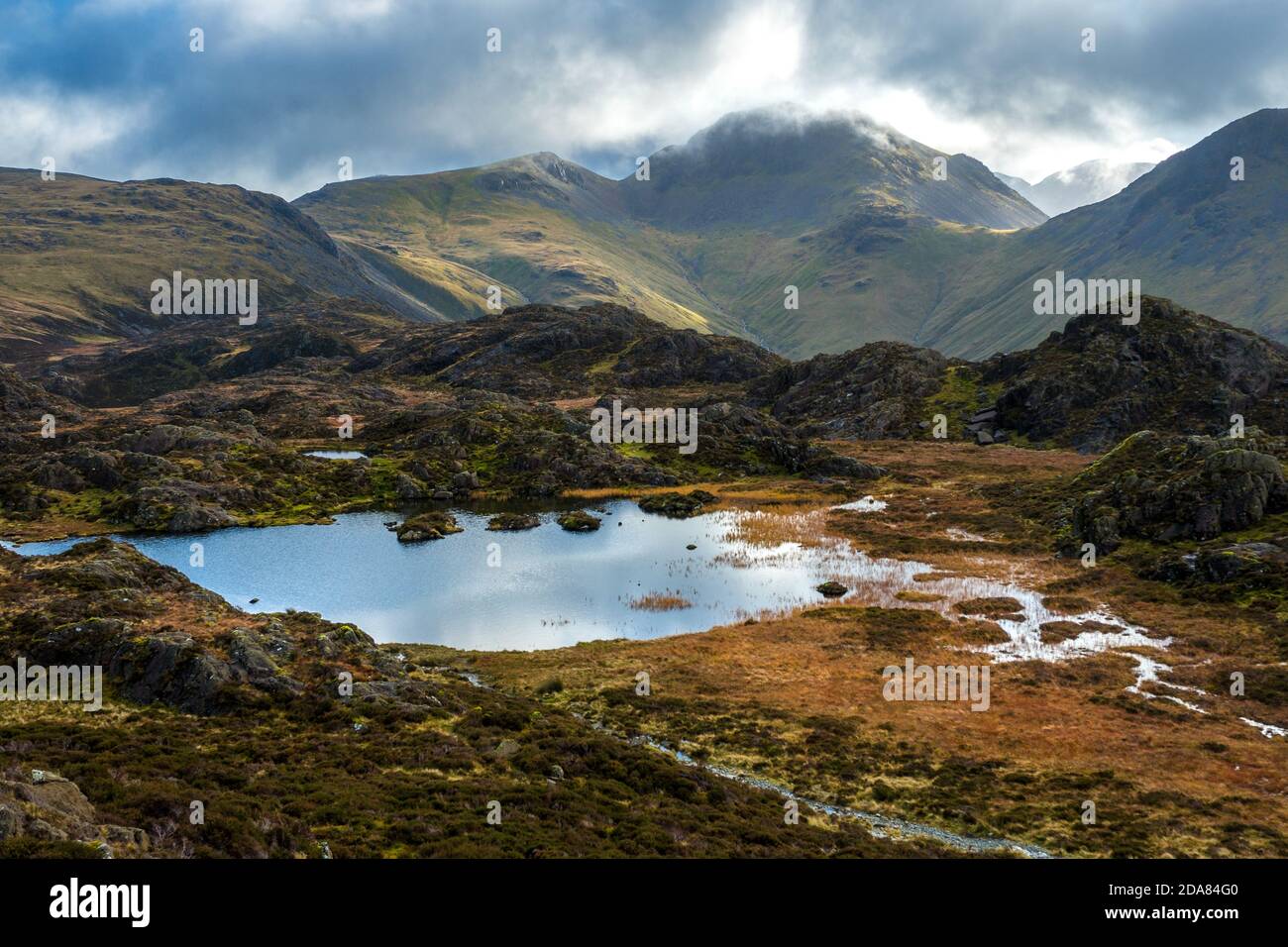 Innominate Tarn on Haystacks in the Buttermere Fells, Lake District ...