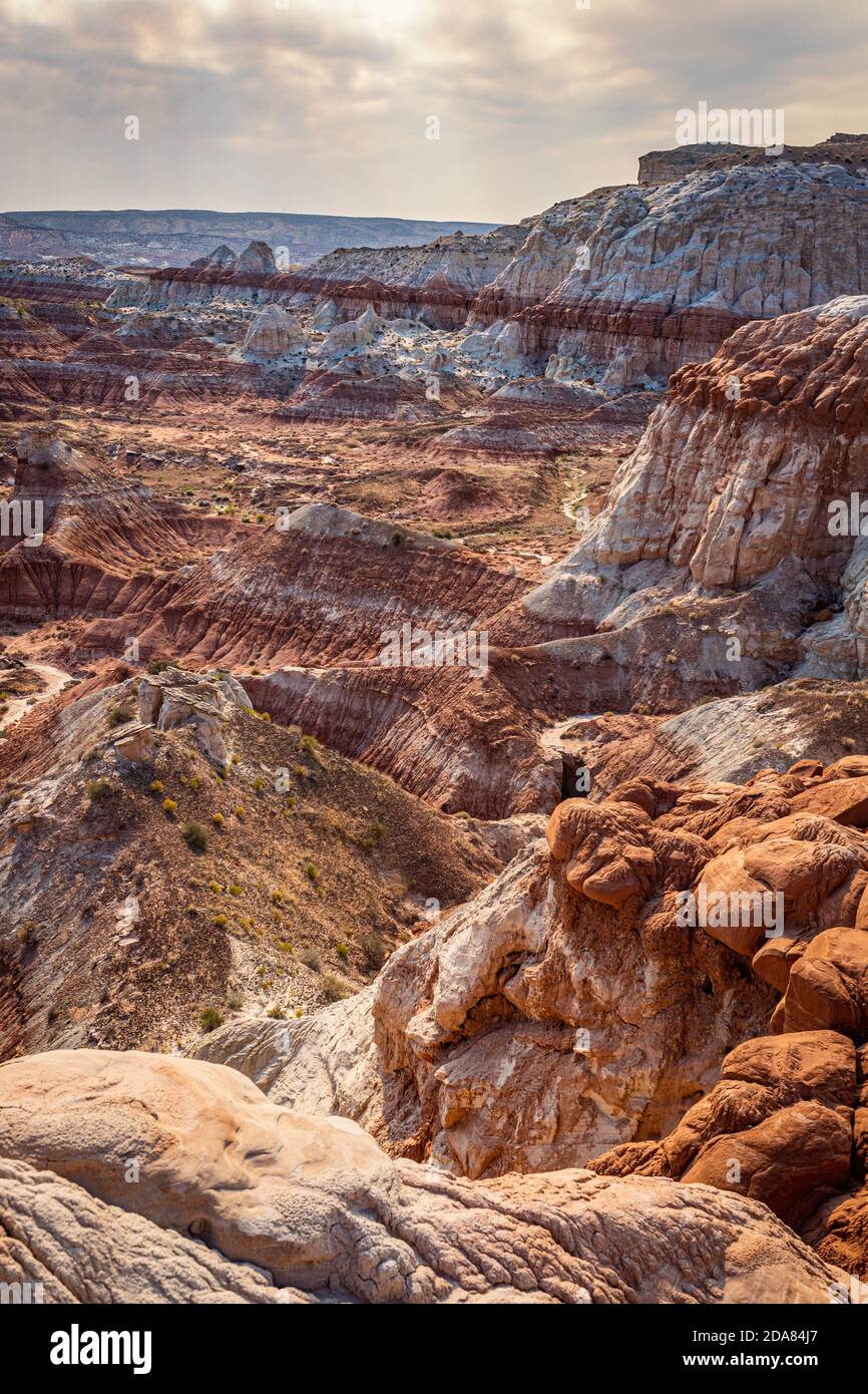 The Toadstool Trail leads to an area of hoodoos and balanced rock ...