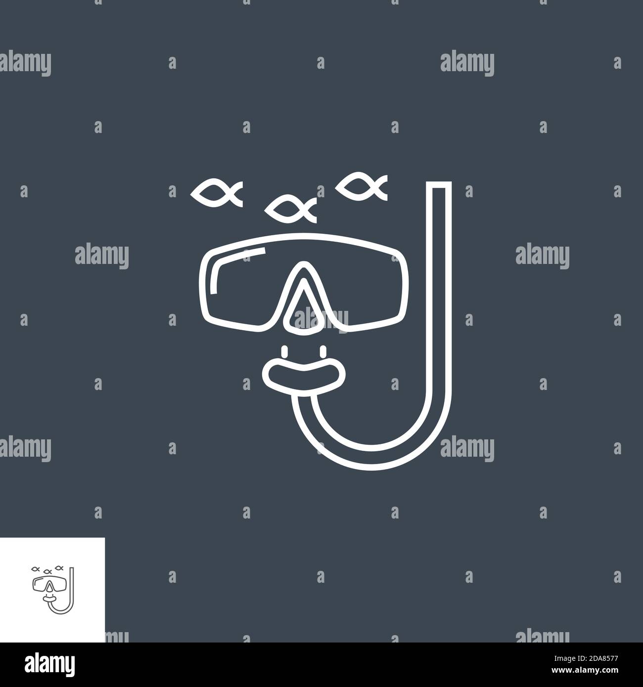 Diver in snorkeling goggles Stock Vector Images - Alamy