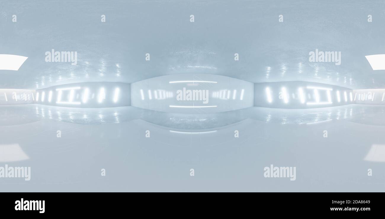 3d illustration spherical full 360 vr degrees hdr style panorama, white ...