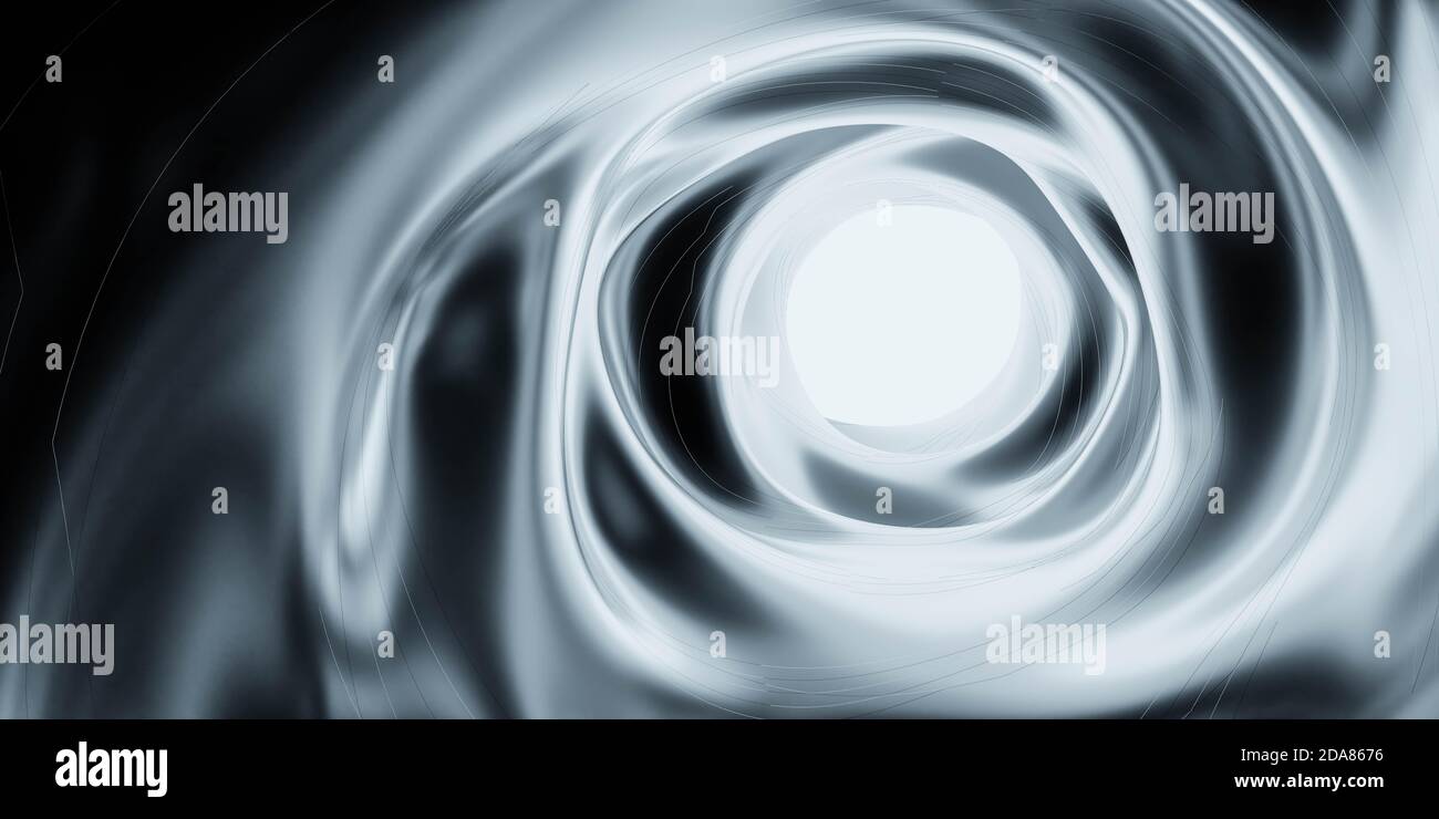 elegant abstract swirl background with metallic reflections 3d render ...