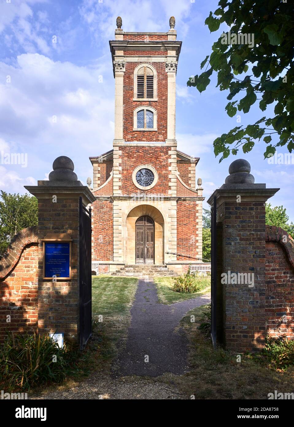17th century Church of St Mary Magdalene, Willen, Milton Keynes Stock ...