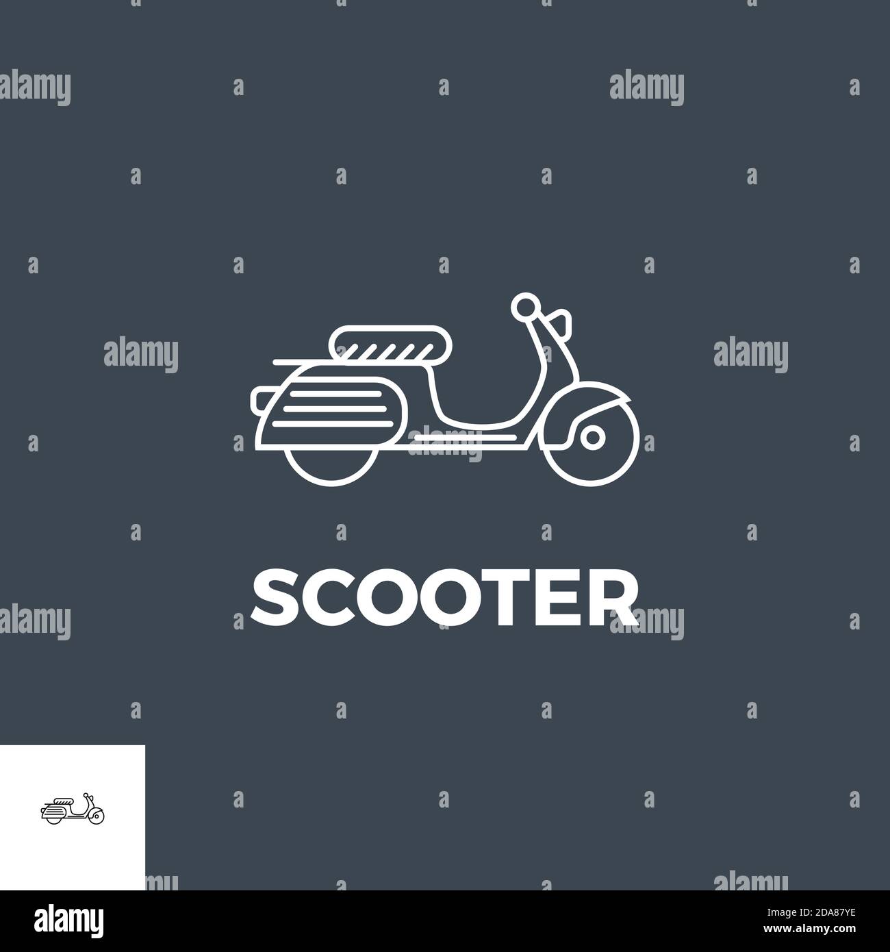 Scooter Icon Vector Stock Vector Image & Art - Alamy