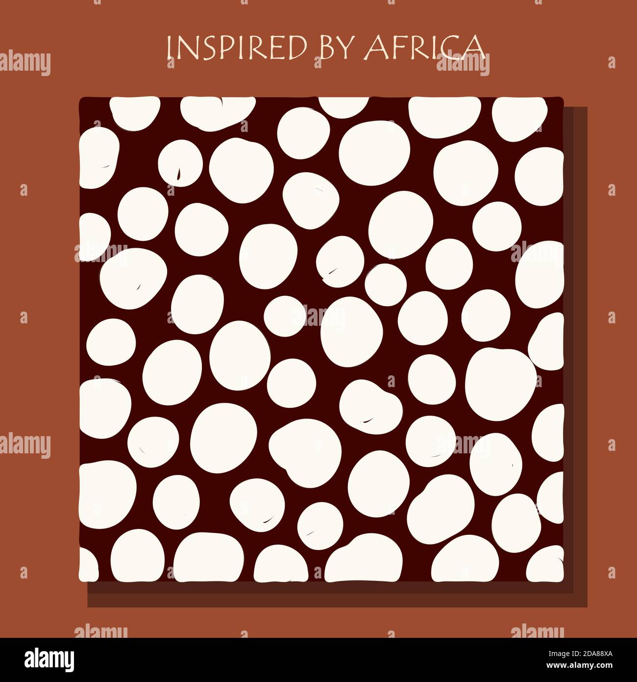 African background, flyer with grunge tribal traditional pattern ...