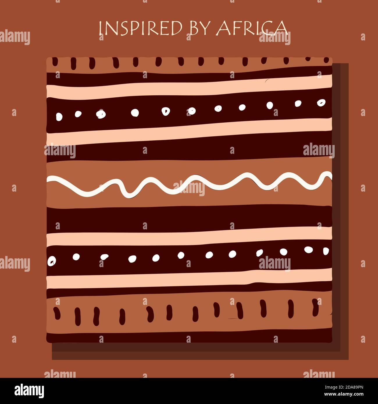 African background, flyer with grunge tribal traditional pattern ...