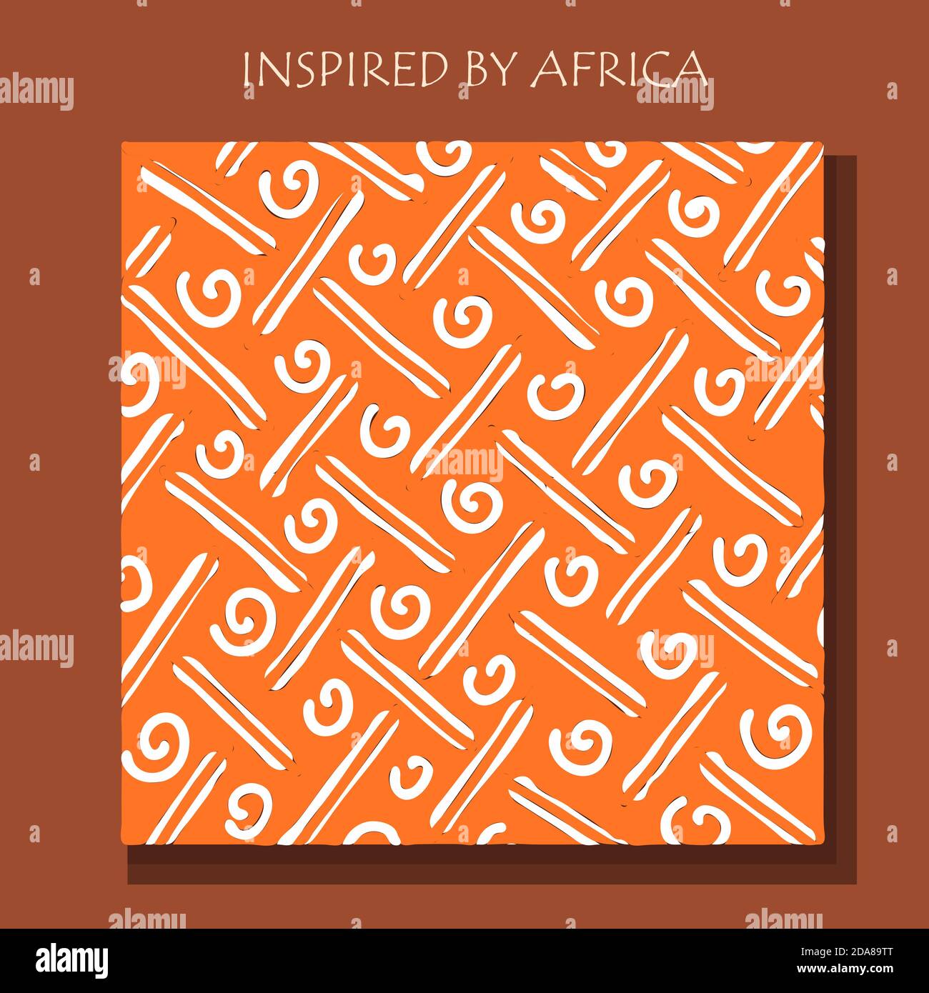 African background, flyer with grunge tribal traditional pattern ...