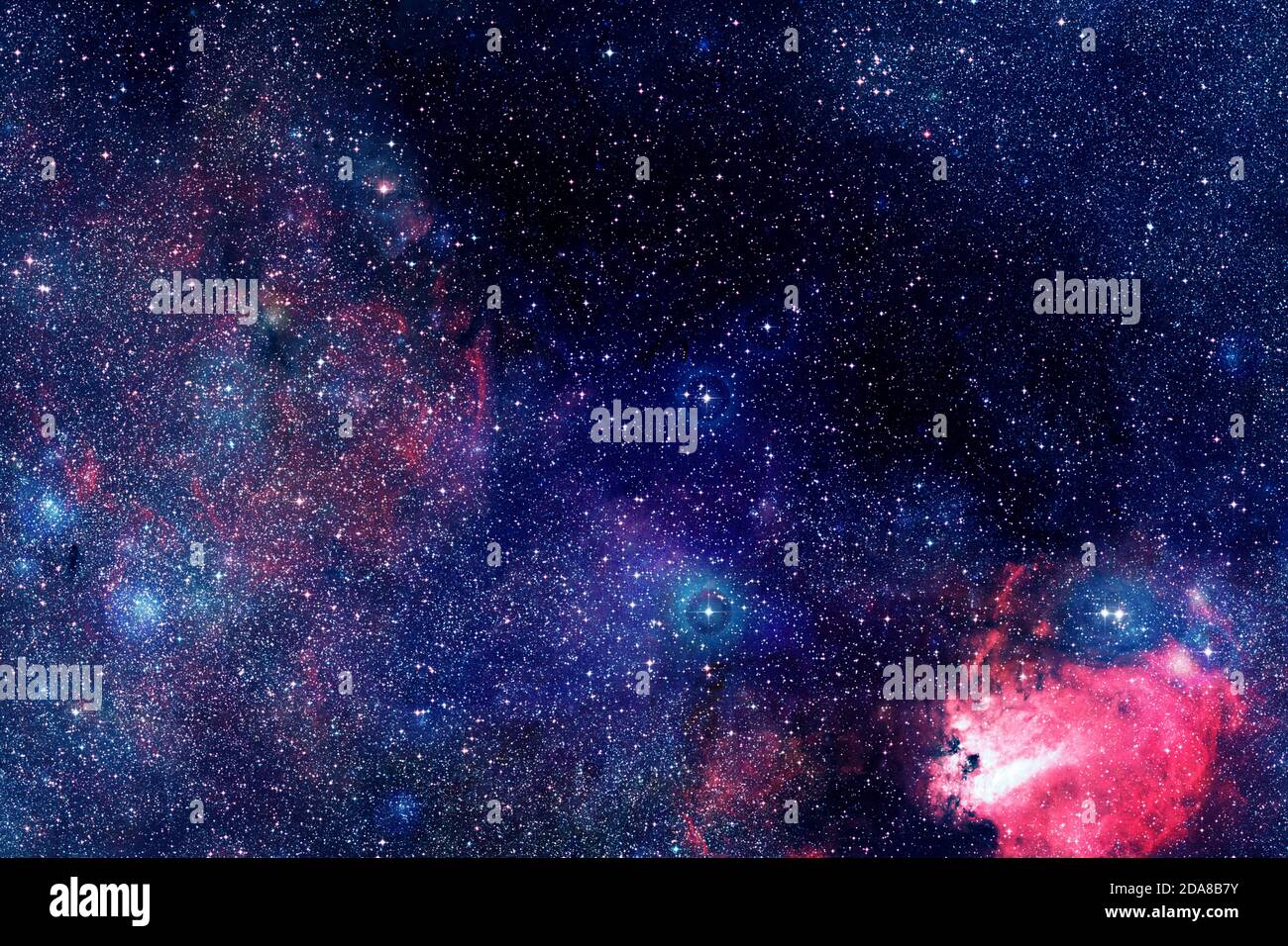 Endless universe with stars and galaxies in outer space. Cosmos art ...