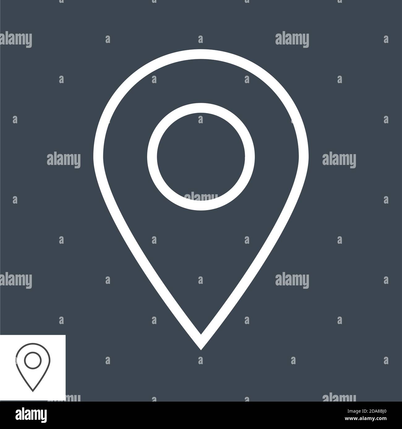 Map Pin Flat Icon Stock Vector Image & Art - Alamy