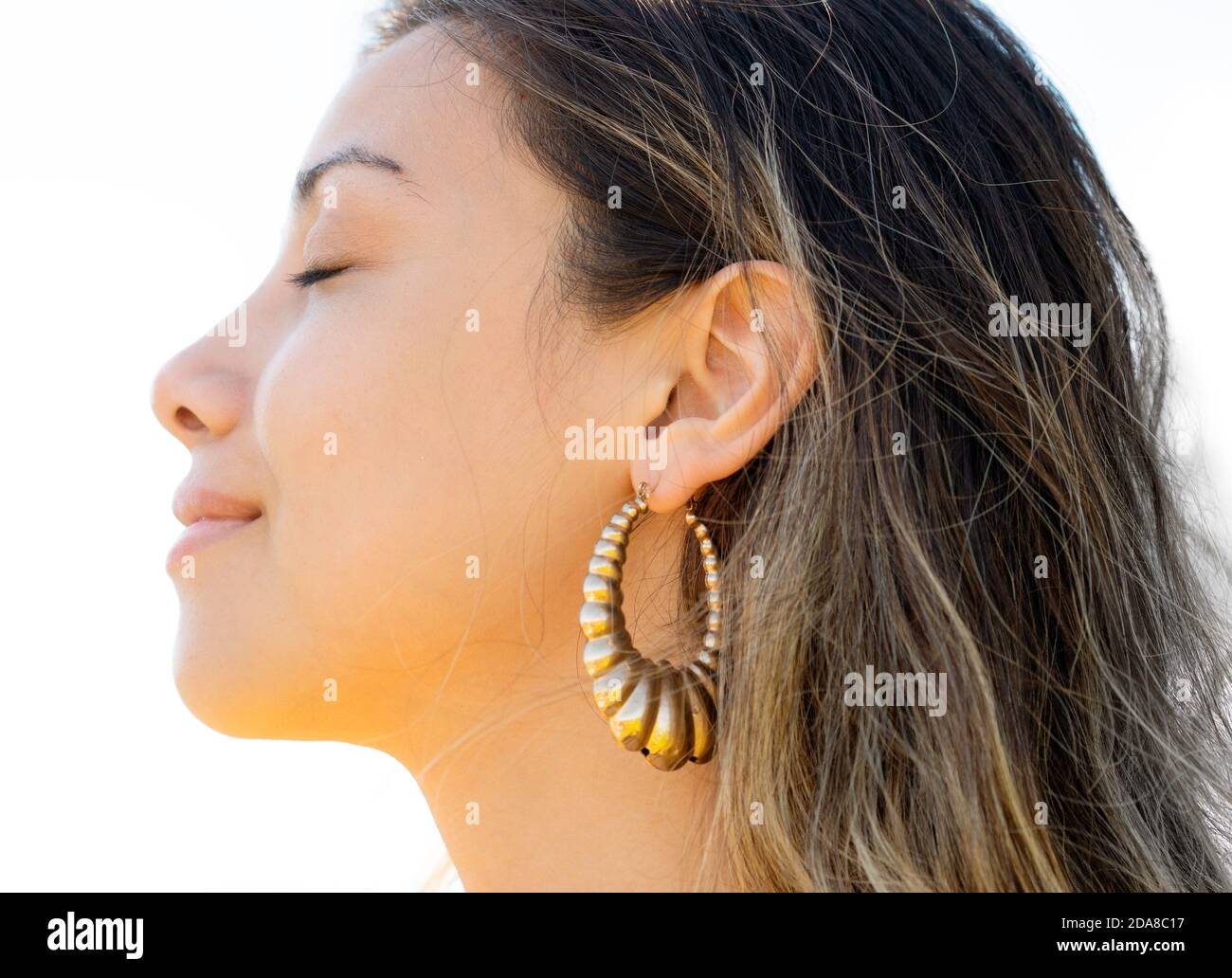 A portrait on white background Stock Photo - Alamy