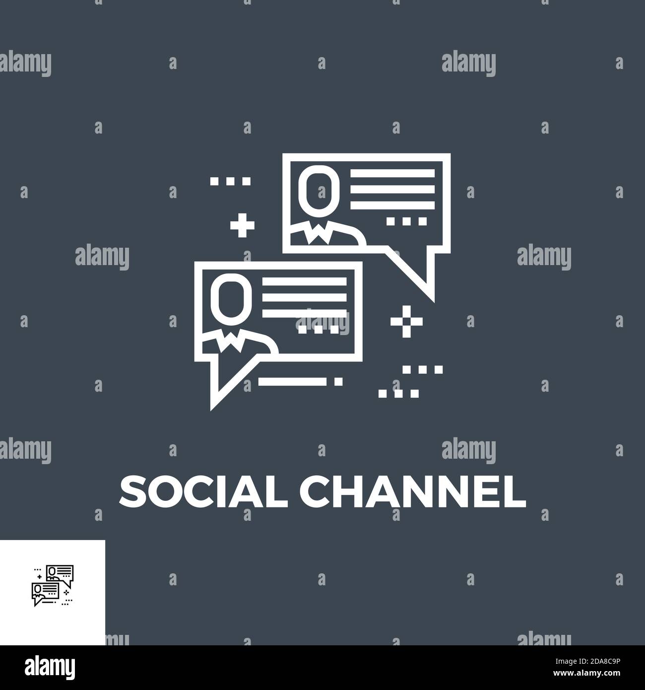 Cloud social media line Stock Vector Images - Alamy