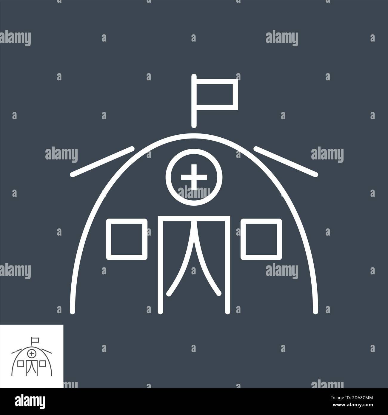 Black line medical symbol emergency Stock Vector Images - Alamy