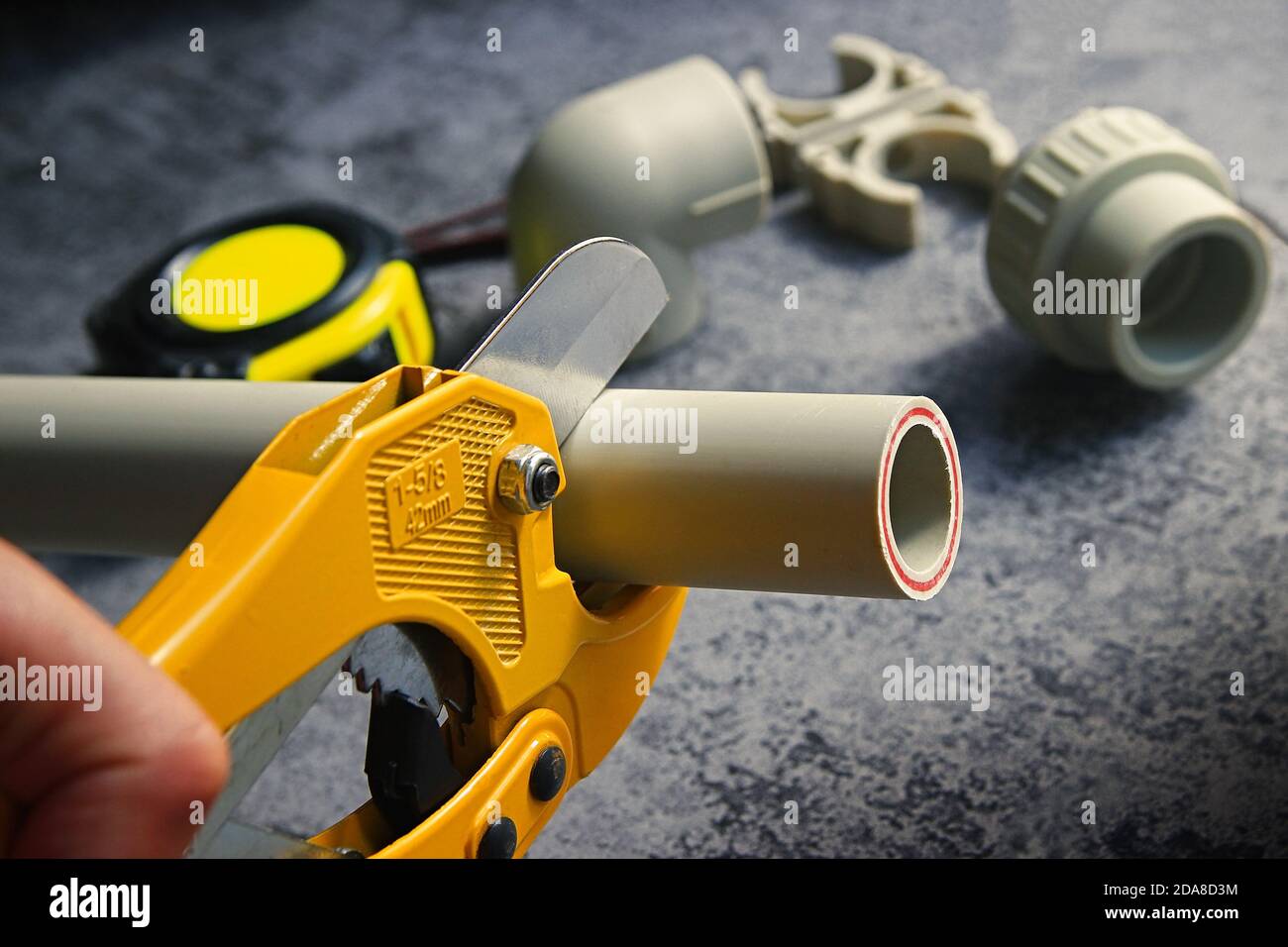 Polypropylene pipes installation hi-res stock photography and images ...