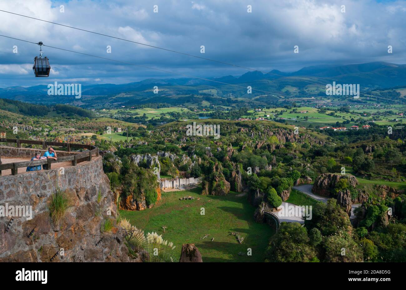 Cable Car - Teleférico, Cabárceno Natural Park, Penagos, Pisueña Valley, Cantabria, Spain ...